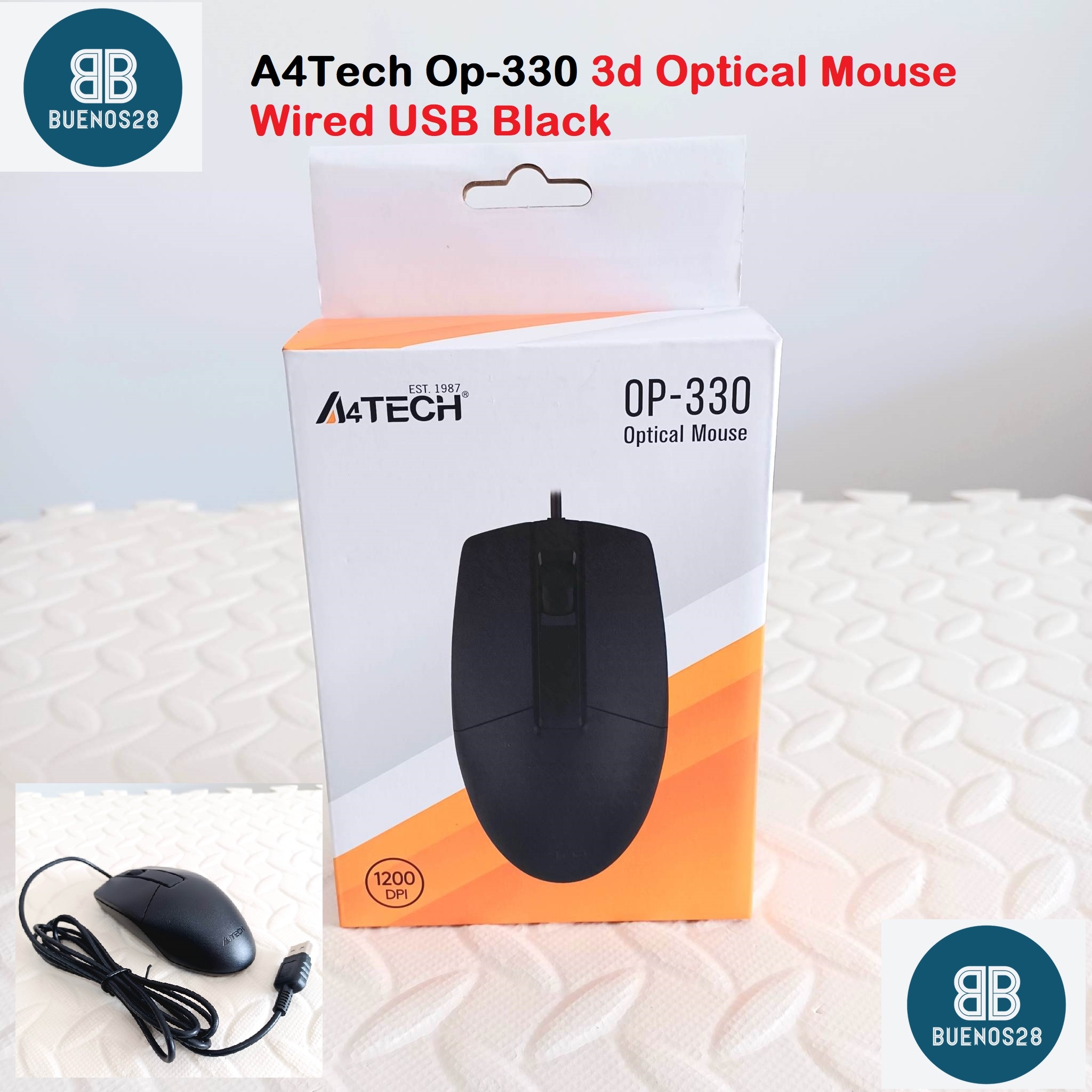 A4Tech Op-330 3d Optical Mouse Wired USB Black | Shopee Philippines