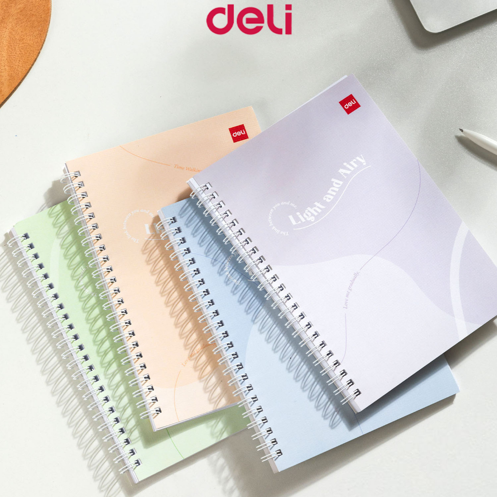 Deli A5 Spiral Notebooks 60 Sheets Binder Notebook Aesthetic For High ...