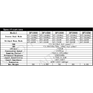 NTBD Professional 1U Amplifier 2400W*2/2000W*2/1800W*2 Power Amp 1RU ...