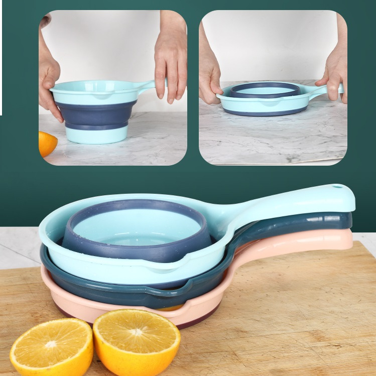 Folding Water Scoop Dipper Kitchen Silicone Material Foldable Water ...