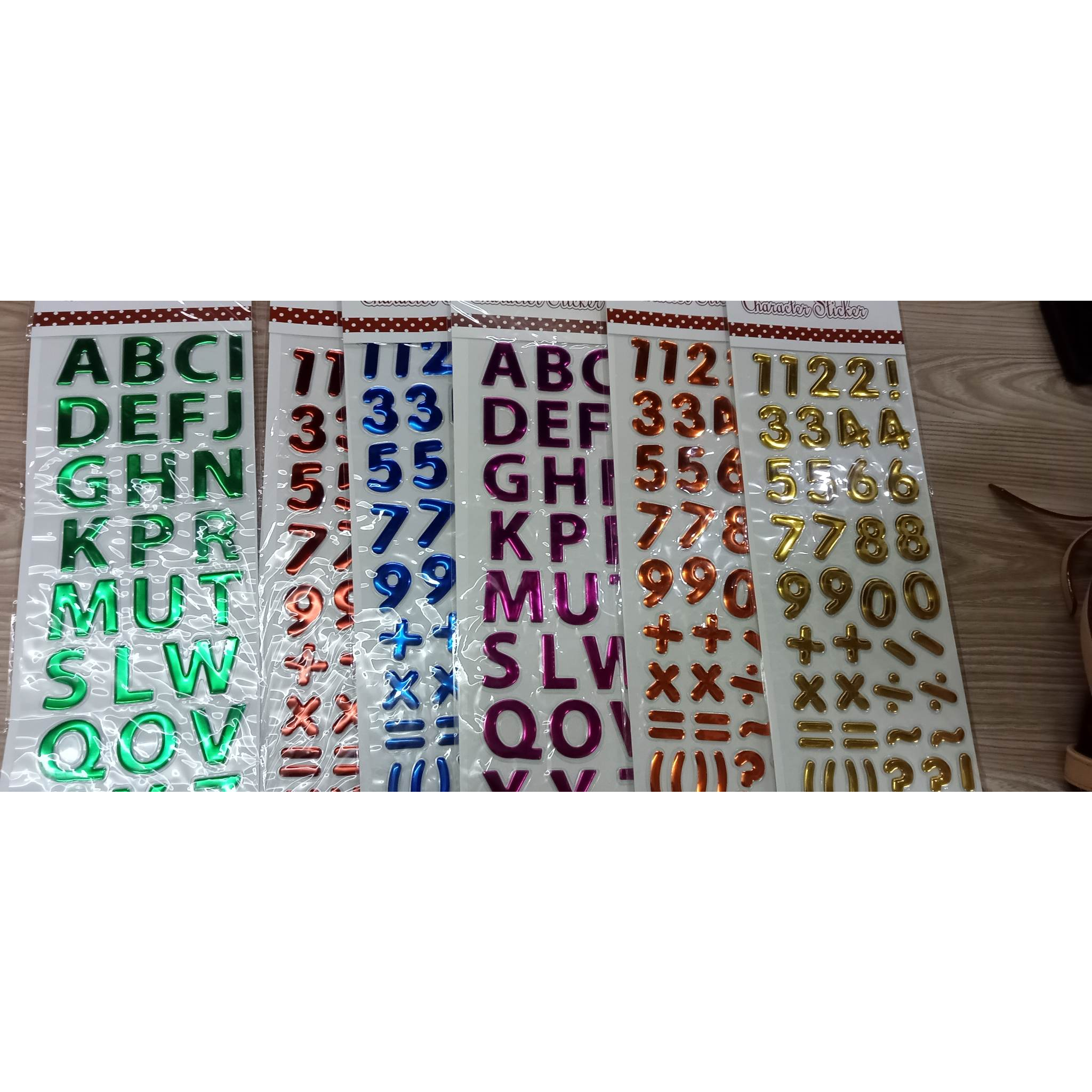 STICKER ASSORTED ALPHABET AND NUMBERS colors,, .. | Shopee Philippines