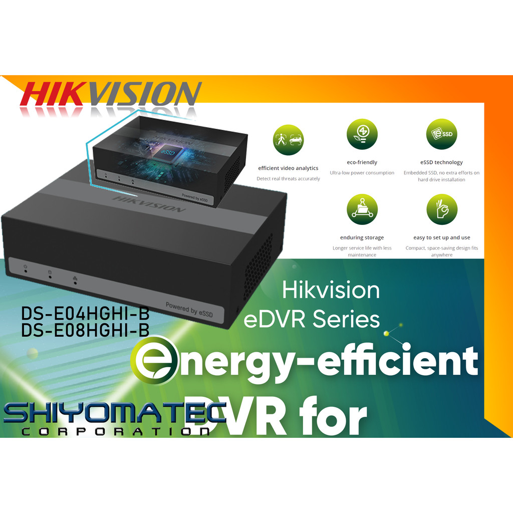 hikvision 4/8ch Edvr DS-E04/8HGHI-B | Shopee Philippines