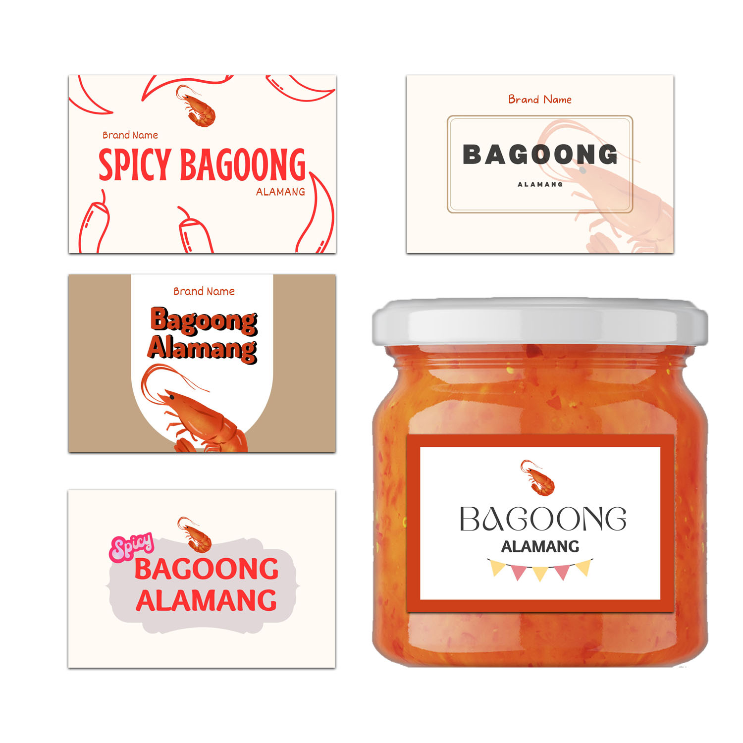 READY TO USE STICKER LABEL FOR BAGOONG ALAMANG | Shopee Philippines