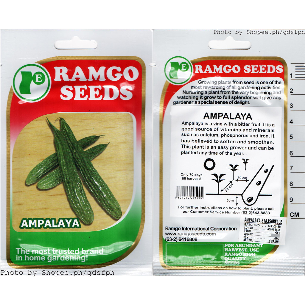 Ramgo RPO Seeds Ampalaya Bilog, Ampalaya Sta. Isabel(Original Pack ...