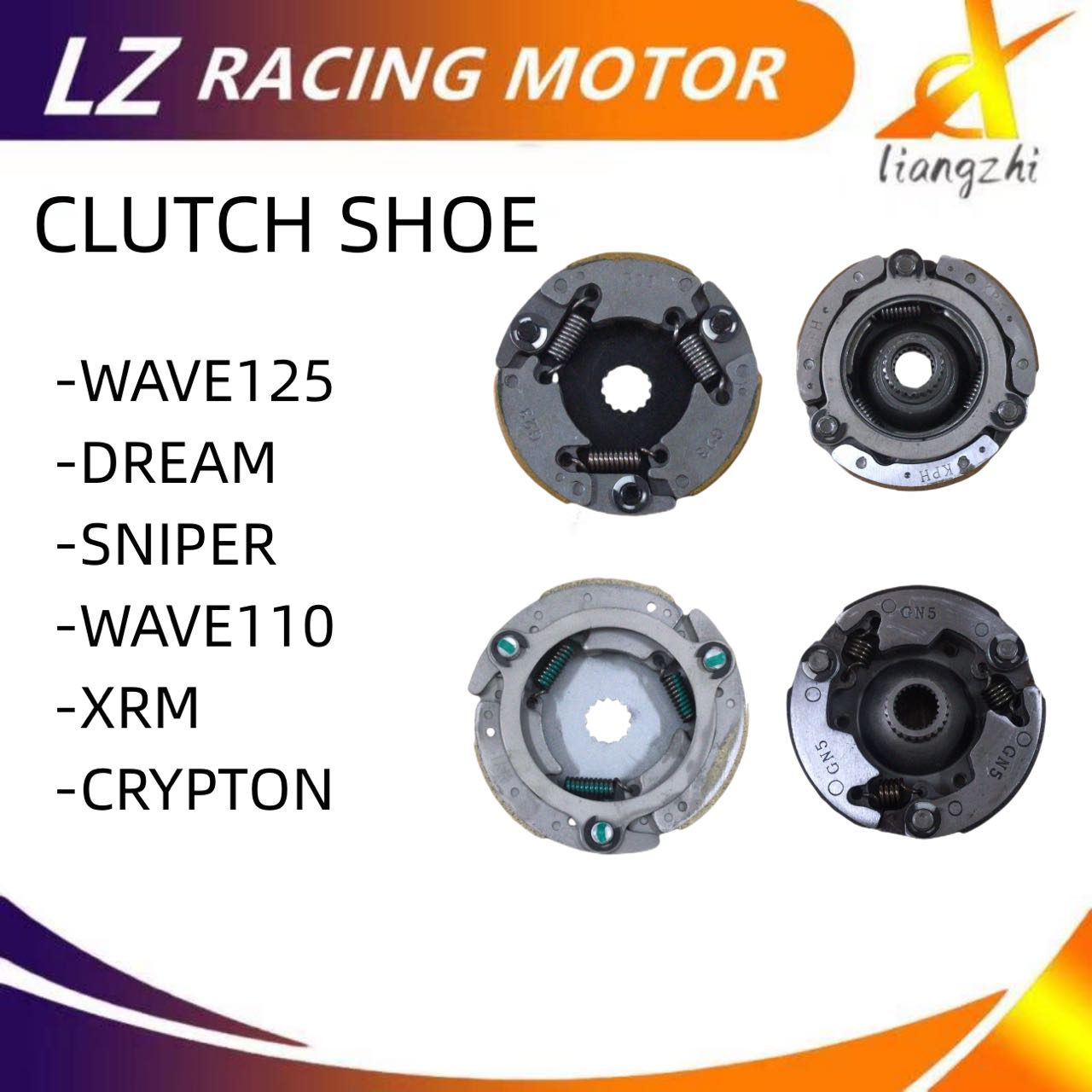 MOTORCYCLE PARTS CLUTCH SHOE FOR WAVE 125/ WAVE 110/ CRYPTON/ SNIPER ...