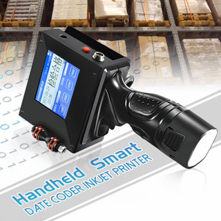 Handheld Printer Touch Screen Label Inkjet USB QR Code Automatic Coding ...