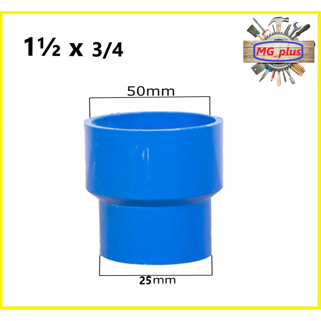 PVC Blue Coupling Reducer Fittings Or Reducer Socket For Water Lines ...