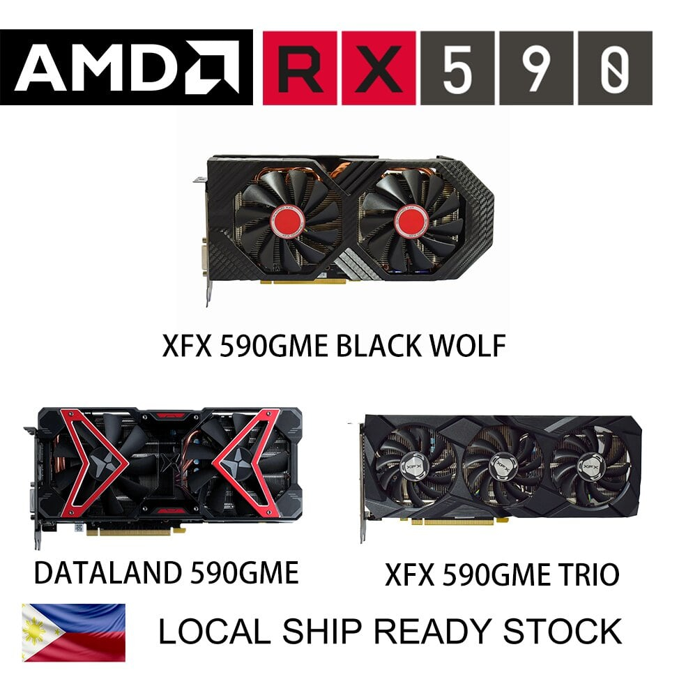XFX DATALAND RX590 GME GPU GRAPHICS CARDS 1660S 1660TI | Shopee Philippines