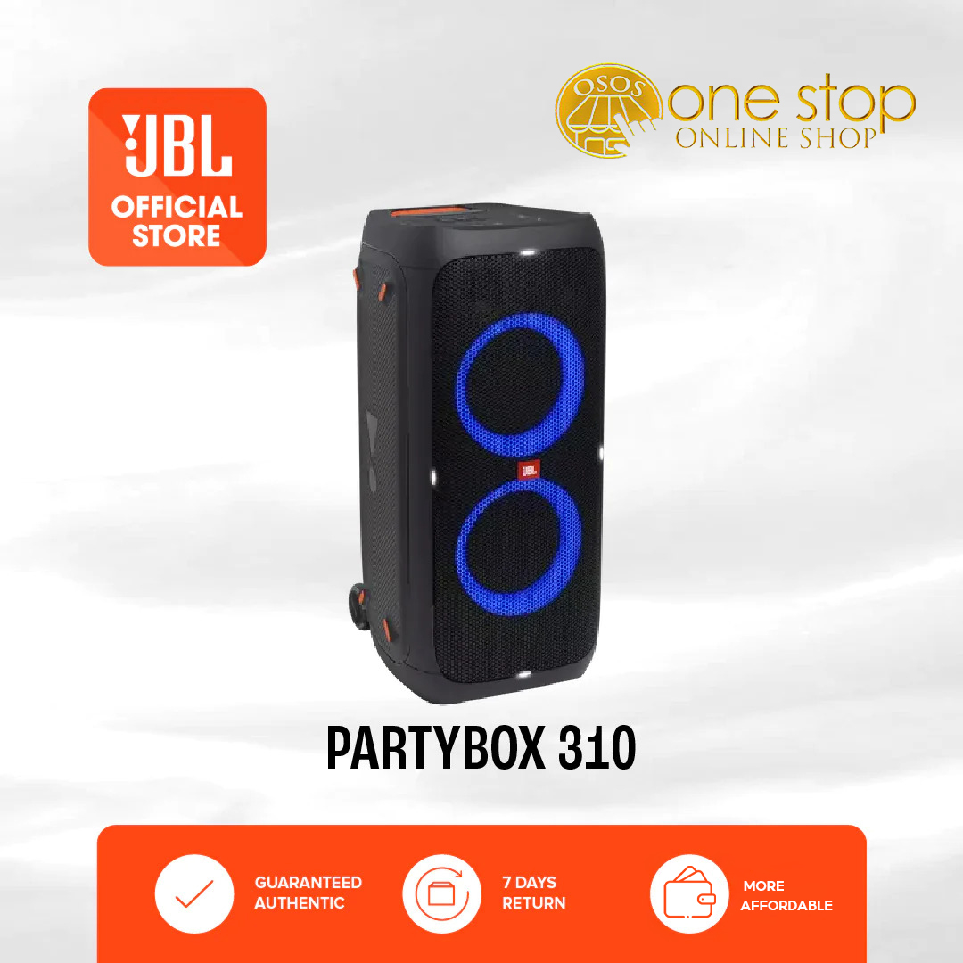JBL Partybox 310 Portable Trolley Party speaker with dazzling lights ...