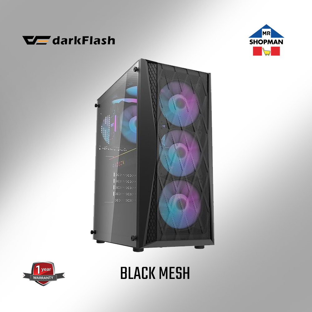 Darkflash DK352 Plus Tempered / Mesh ATX Desktop PC Case | Shopee ...