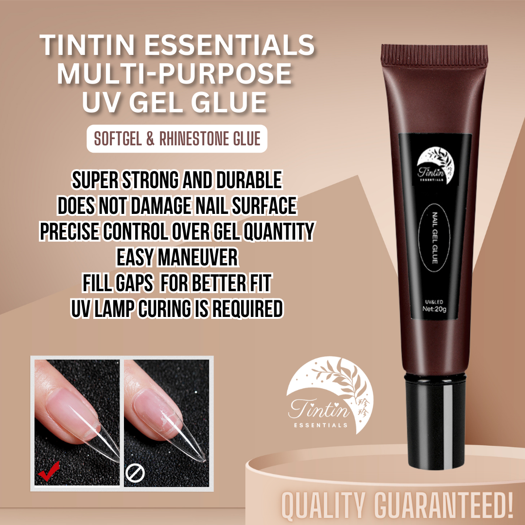 [COD] TINTIN MULTI PURPOSE GLUE GEL NAIL ADHESIVE SOFT GEL GLUE 20grams ...