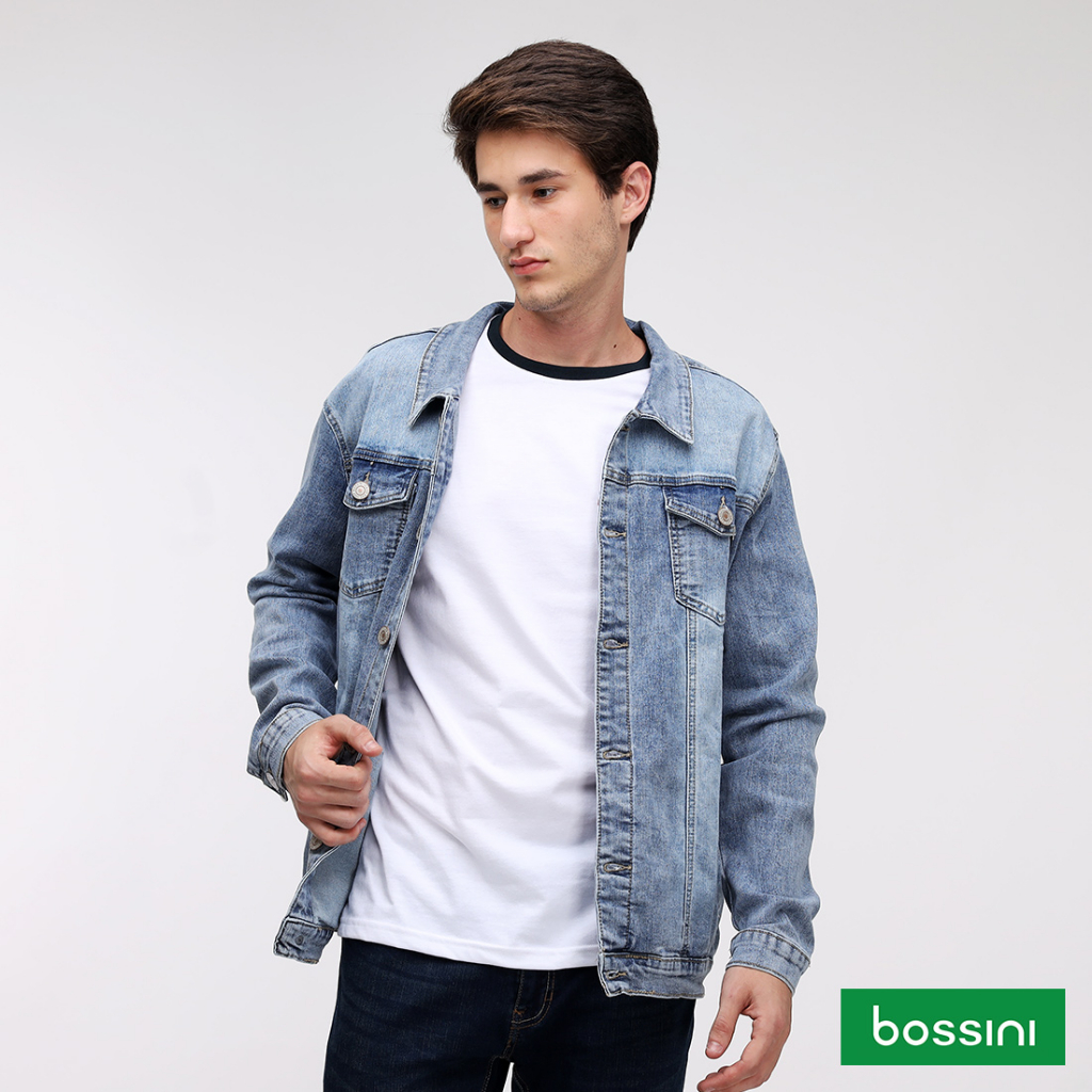 Bossini Denim Jacket W/O Hood BMT07-0112 | Shopee Philippines