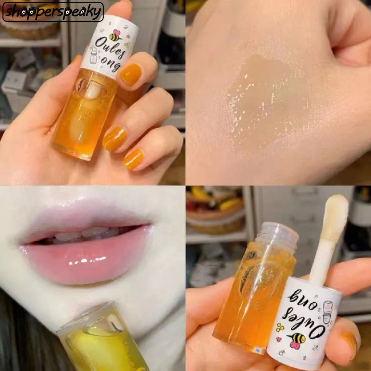 Honey Lip Care Oil Moisturizing Repair Fade Lip Lines Lip Balm Anti ...