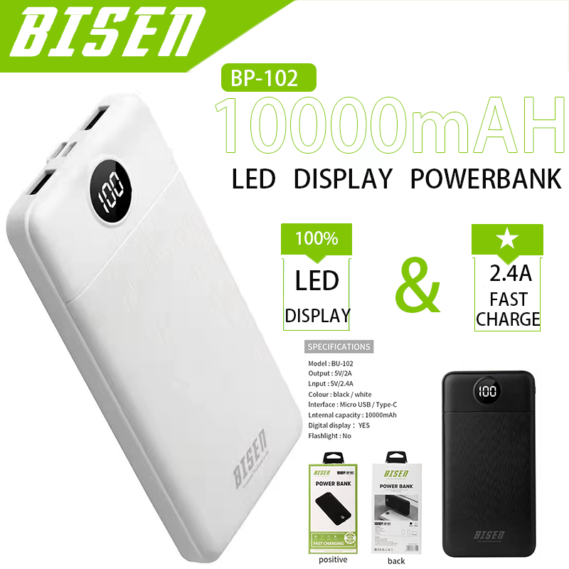 BISEN 10000Mah Powerbank 20000Mah Power Bank display power original ...