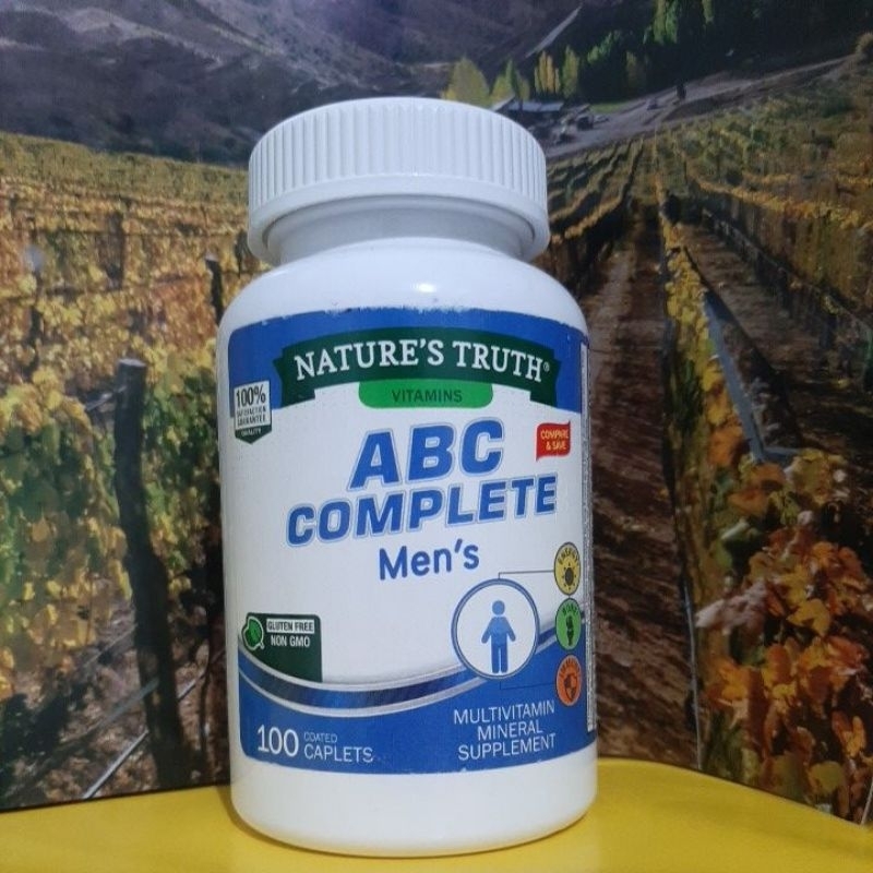 ABC Complete Men's Multivitamin Mineral. 100 caplets | Shopee Philippines