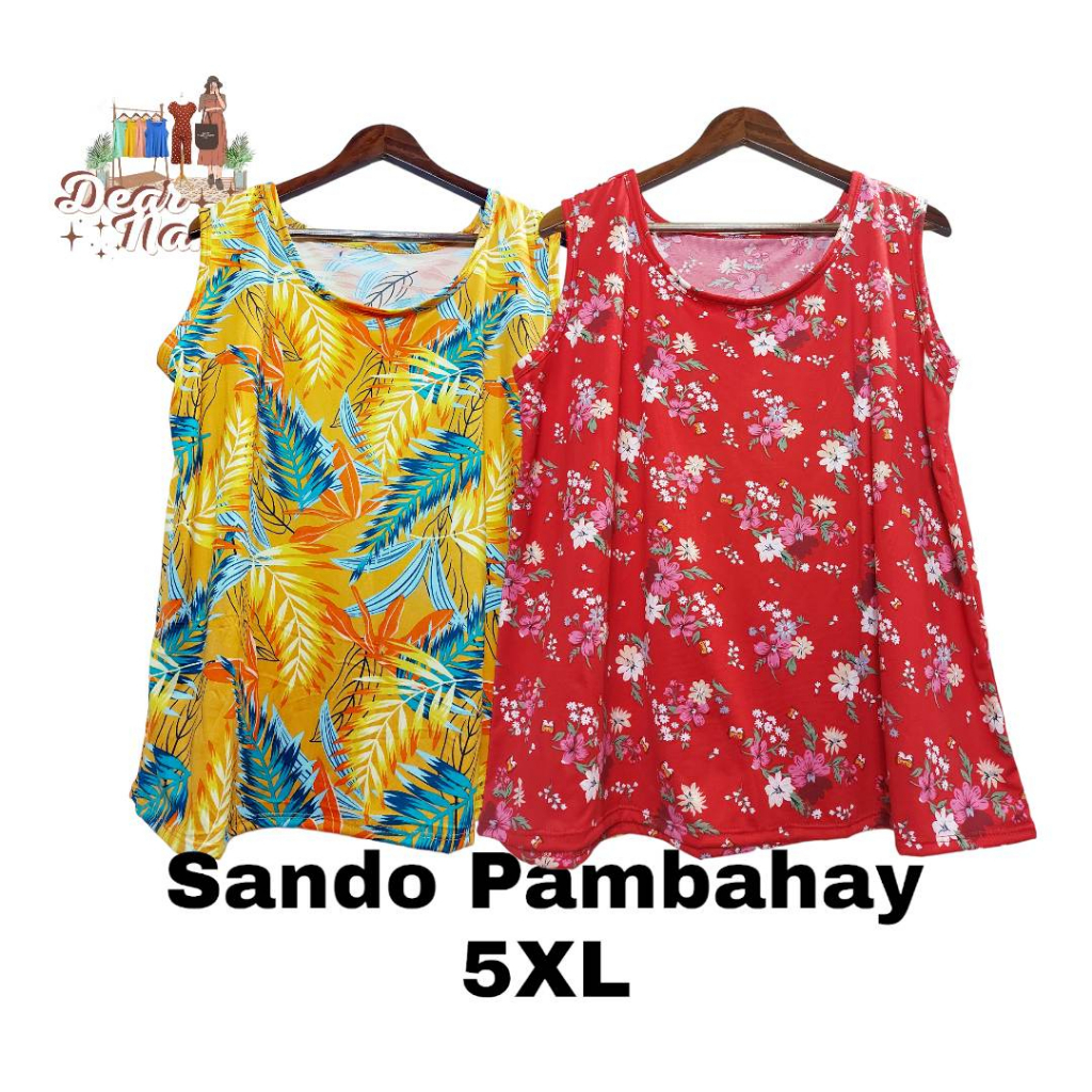 DearNanay Plus-Size/Big-Size Sando for Women Adult Size 4XL to 5XL ...