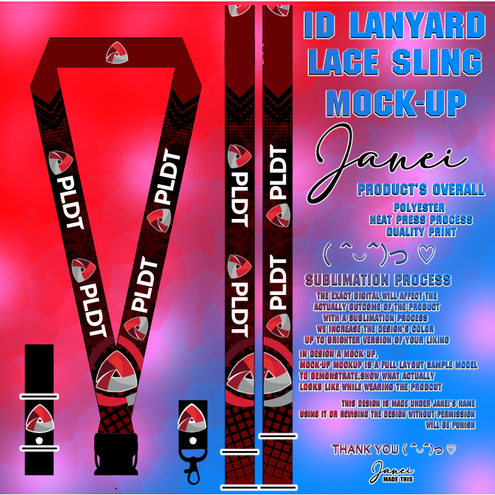PLDT | ID Lace Lanyard with Customized Design | Shopee Philippines