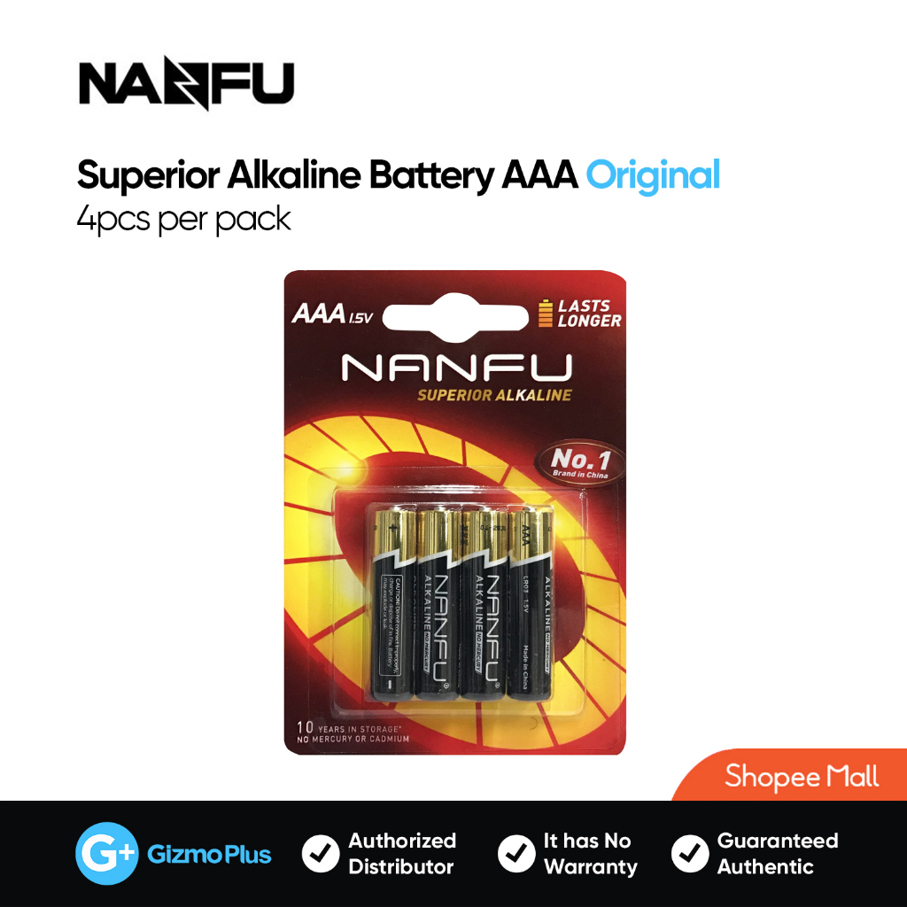 Nanfu AAA Battery Superior Alkaline Heavy Duty Battery | Shopee Philippines