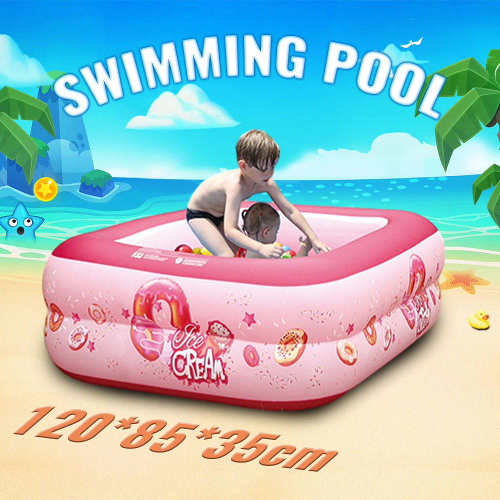 1.2M Inflatable Swimming Pool For Kids Rectangular Thickening Swimming ...