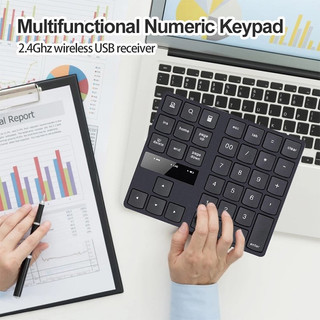 Ready Stock 2.4GHz 35 keys Mini Wireless Numeric Keypads Numpad For ...