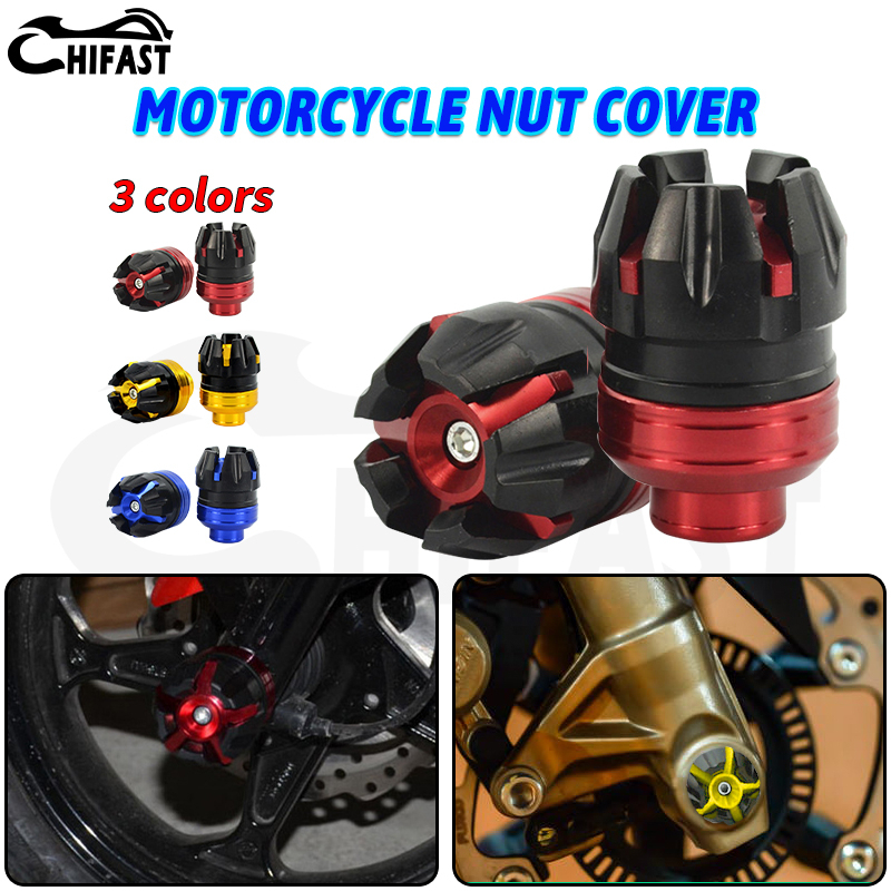 HIFAST 1Pair Motorcycle Axle cap Nut Cap Front Shock Universal | Shopee ...