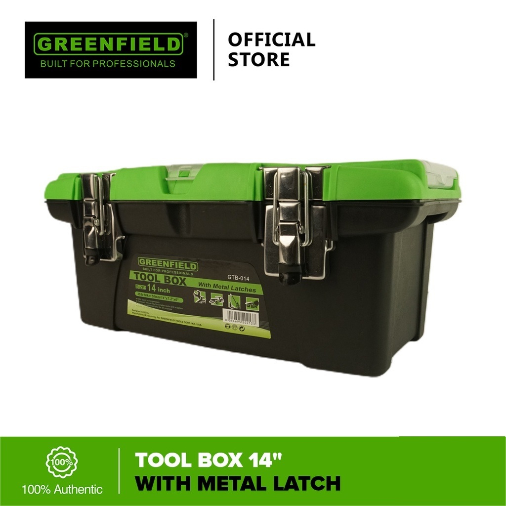 Greenfield Tool Box 14" With Metal Latch - Tool Storage | Shopee ...