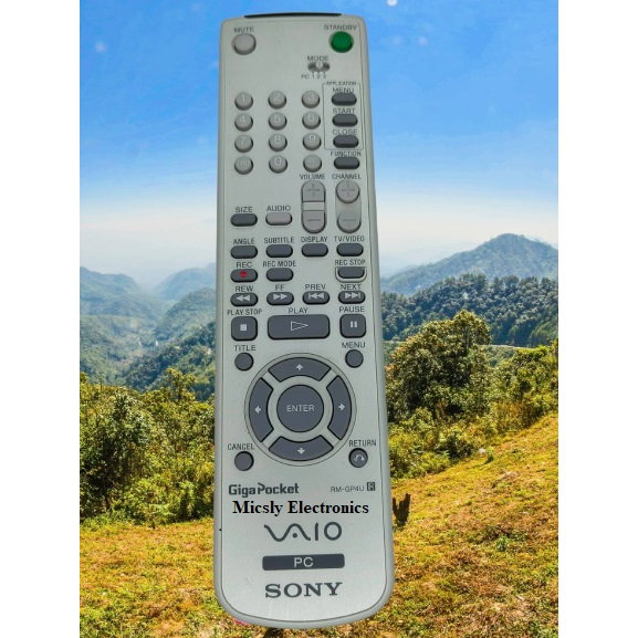 Sony VAIO PC Giga Pocket RM-GP4U Original Remote control used | Shopee ...