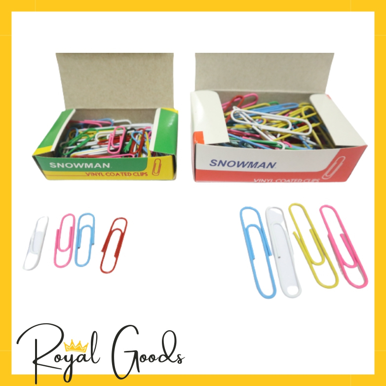 Snowman Paper Clip Vinyl Coated | Shopee Philippines