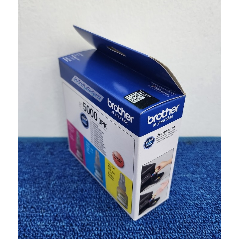 Genuine Brother BT5000 Ink 3 Pack (Cyan, Magenta, Yellow) | Shopee ...
