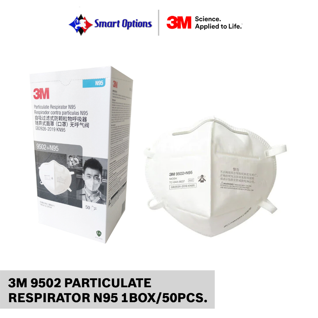 3M 9502 PARTICULATE RESPIRATOR N95 1BOX/50PCS. | Shopee Philippines