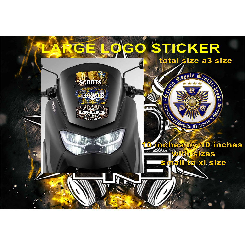 A3 SIZE BIG SIZE MOTORCYCLE LOGO STICKER | Shopee Philippines