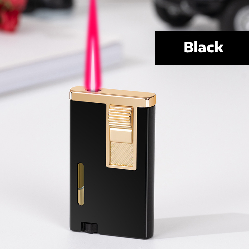 KIMIGO Ultra Thin Windproof Pocket Lighter with Visible Gas Chamber ...