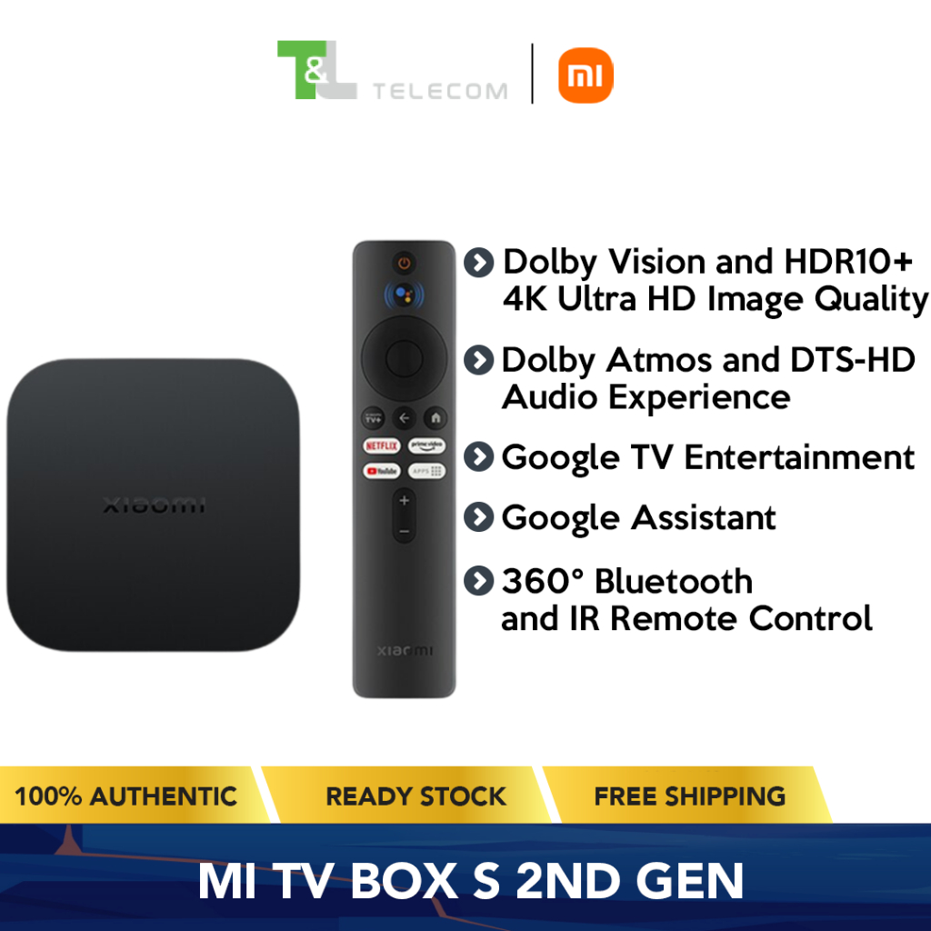 Xiaomi Mi TV Box S / TV Box S 2nd Gen | Android TV/Google TV | Google ...