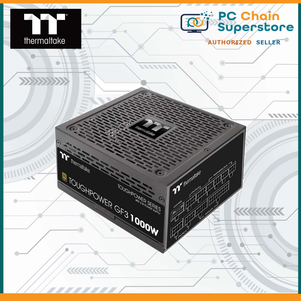 Thermaltake Toughpower GF3 1000W ATX 3.0 PCIe Gen 5 80+ Gold Full ...