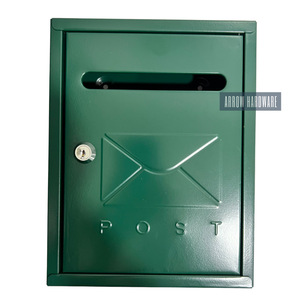 Household Wall-Mounted Mailbox Retro Home Door With Lock Letter ...