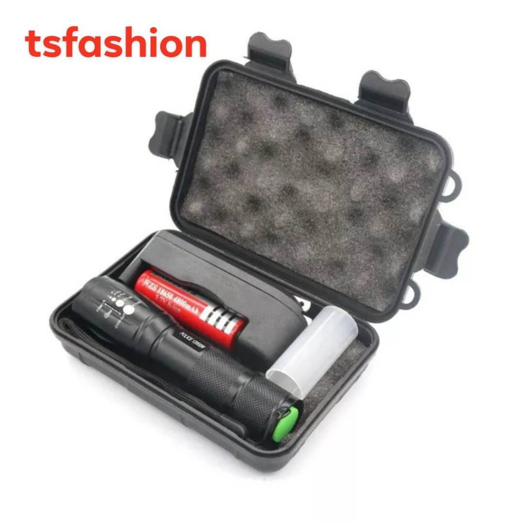 COD Lumen zoomable CREE LED Police Rechargeable flashlight | Shopee ...