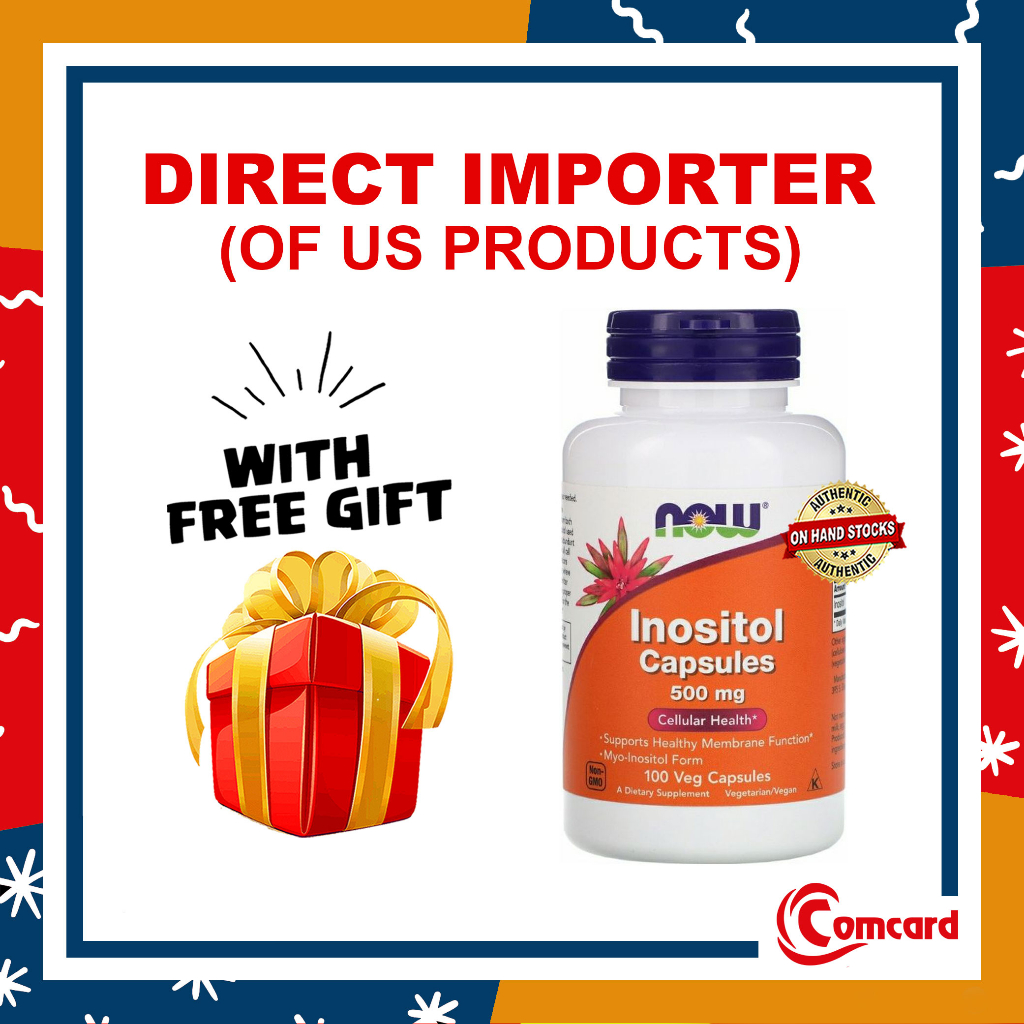 Now Foods Inositol Capsules Powder 500 Mg 100 Veg Capsules Cpm Shopee Philippines