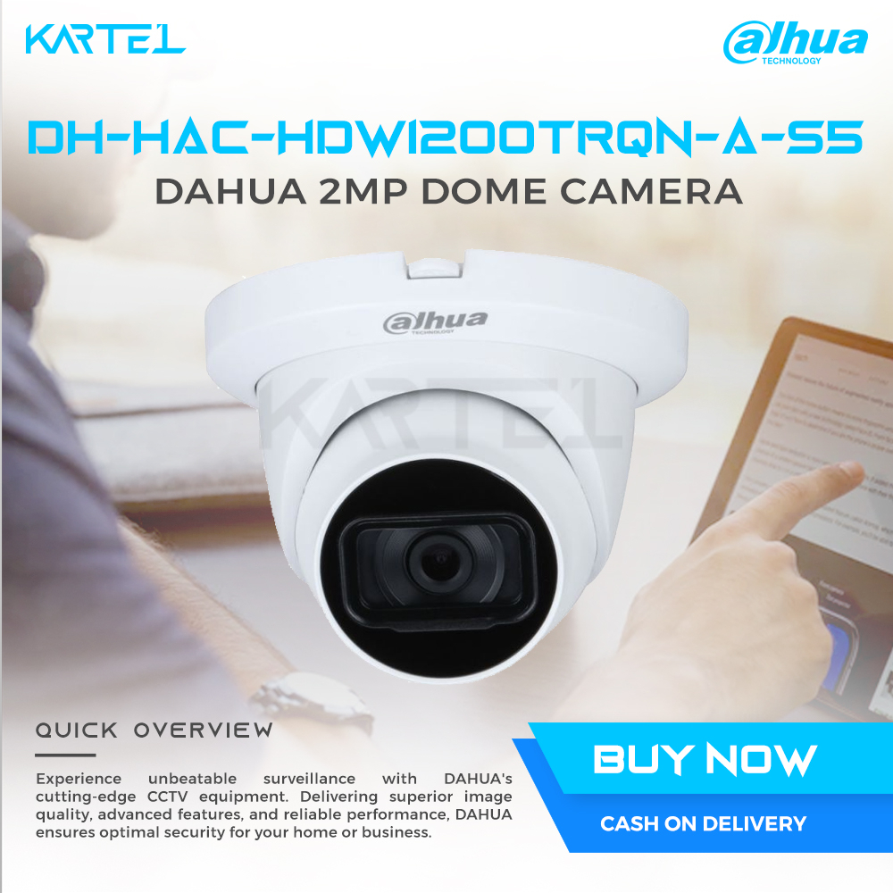 DAHUA DH-HAC-HDW1200TRQN-(A)-S5 2MP HDCVI Quick-to-install IR Eyeball ...