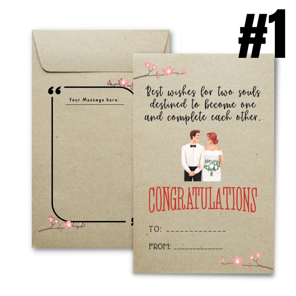 Customized Money Envelope for Wedding 100 PCS | Shopee Philippines