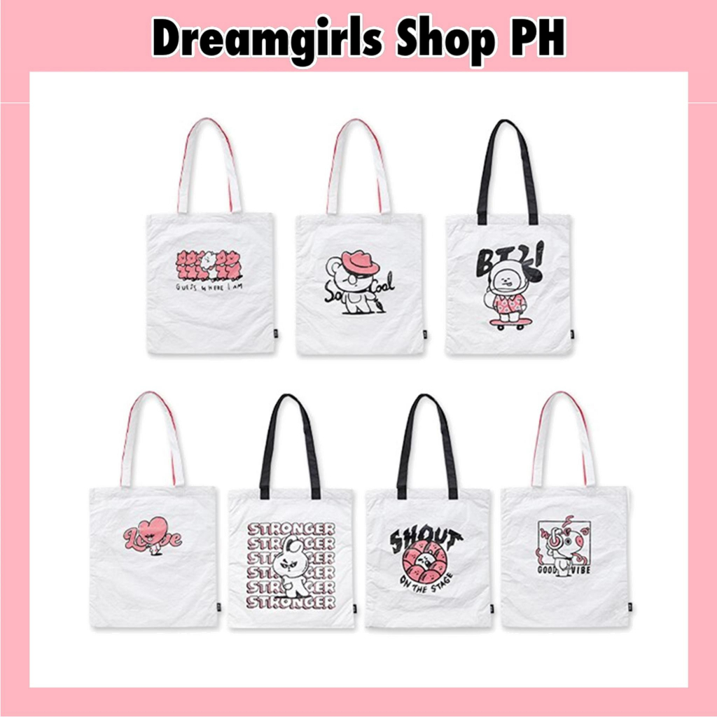 Line Friends BT21 Music Tyvek Eco Bag Cooky Tata | Shopee Philippines