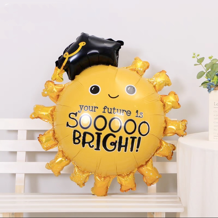 30 inches Graduation theme Doctor's hat Bright Sun Grad party ...