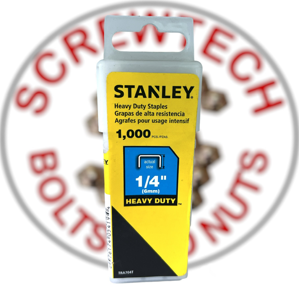 STANLEY HEAVY DUTY STAPLE WIRES 1/4" TRA704T | Shopee Philippines