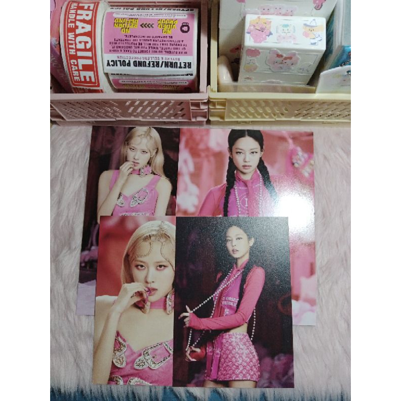 Official Black Pink Born Pink Postcards and Large Photocards Set with ...