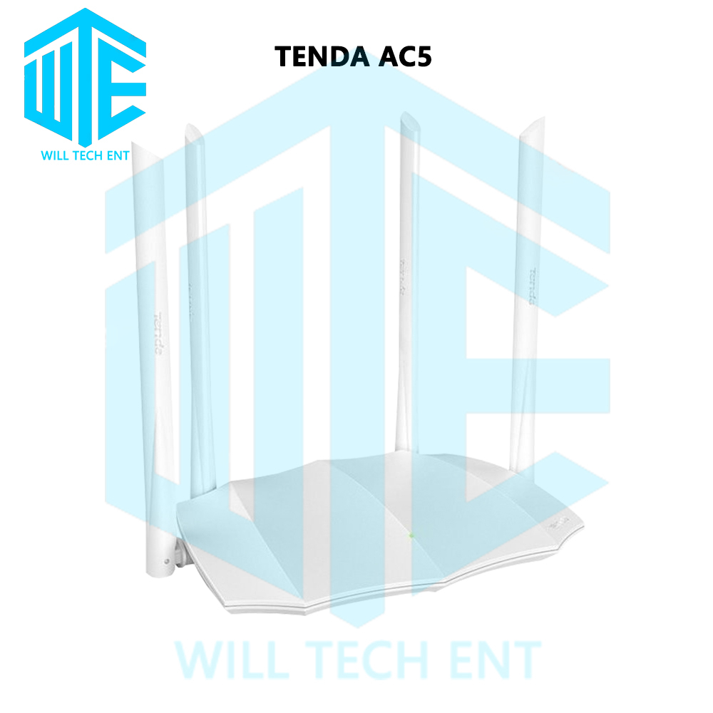 Tenda AC5 v3 AC1200 Dual Band WiFi Router (English Version) | Shopee ...
