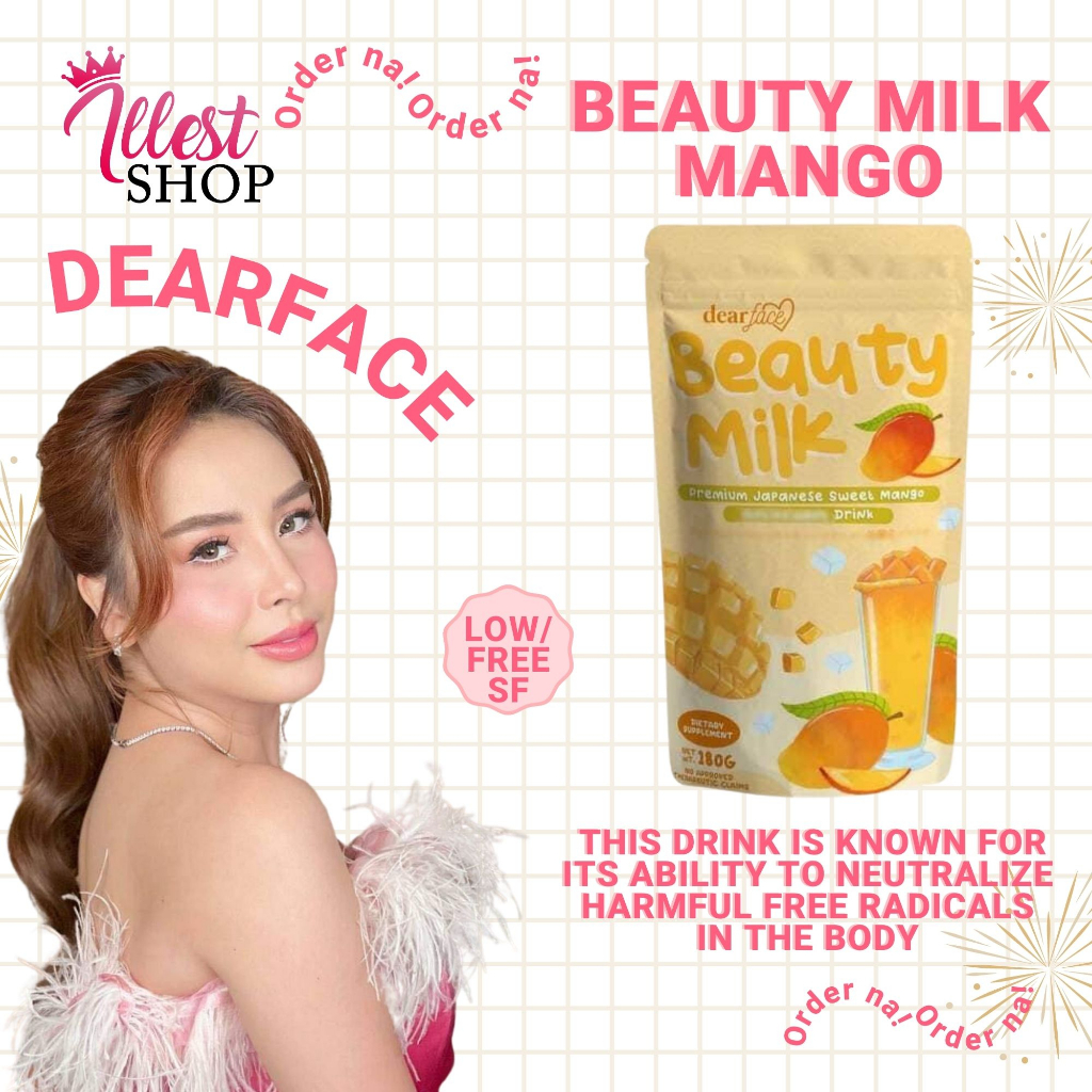 Dear Face Beauty Milk Mango New Flavor | Shopee Philippines