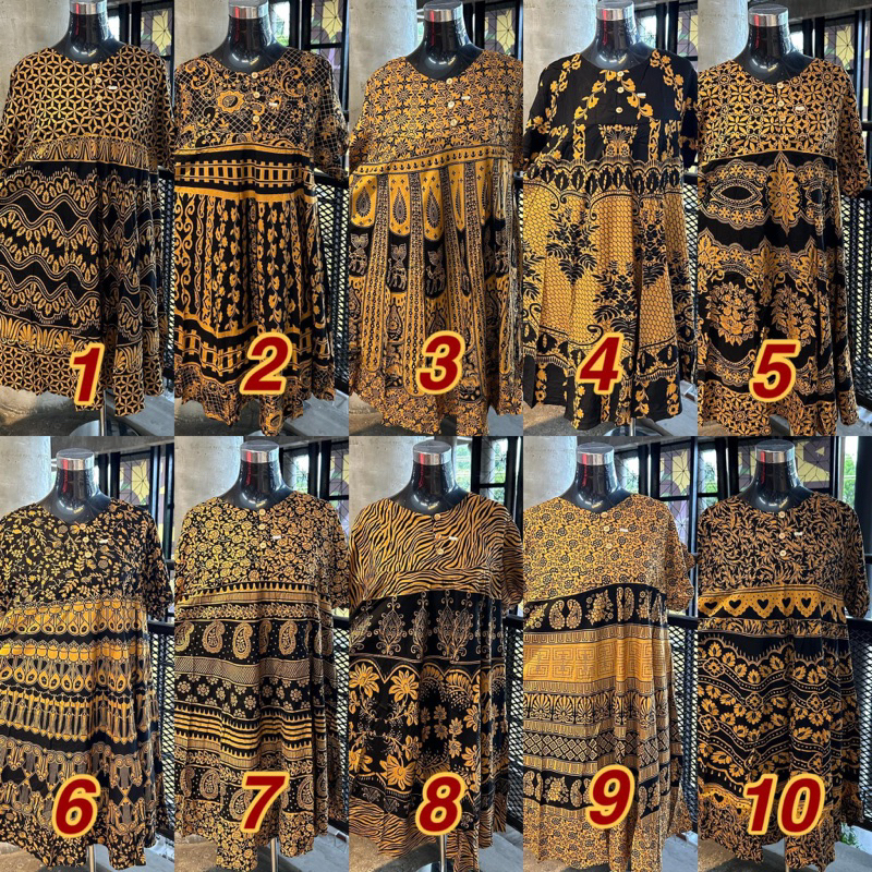 NEW Batik Daster | Balloon Style Daster | Brown Black Duster | Plus ...