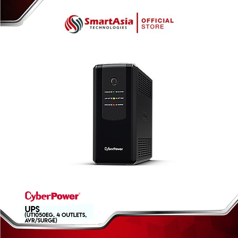 CyberPower UPS (UT1050EG, 4 Outlets, AVR/Surge) 1050VA/630W | Shopee ...