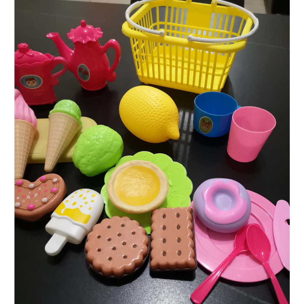 Dessert Toy Basket Tea Cup Set Thickened High Quality Girls Favorite ...