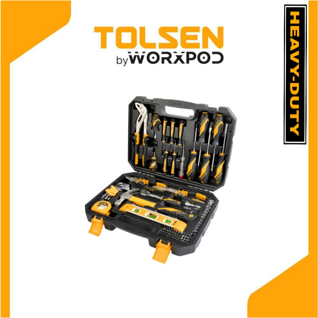 TOLSEN 89pcs Household Tool Set 85352 | Shopee Philippines