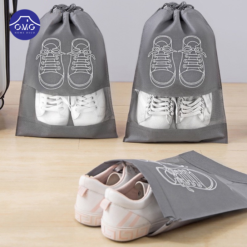 Waterproof Shoe Bag Travel Drawstring Shoe Bag Pouch Personalized Shoe ...